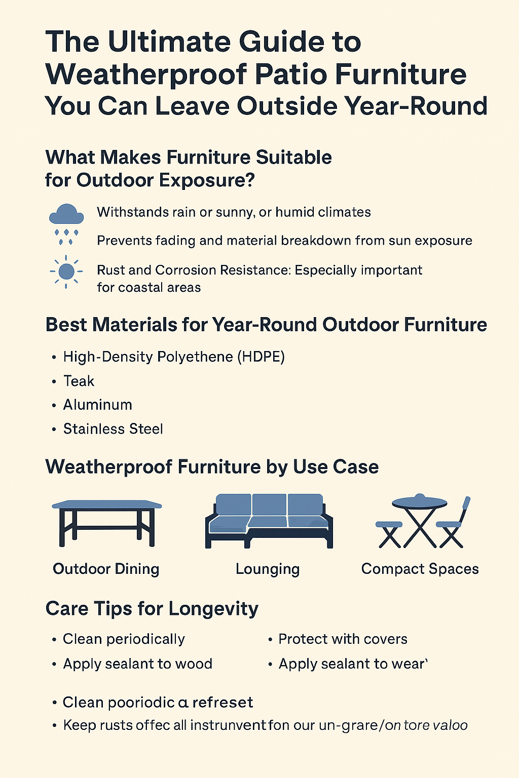 Ultimate Guide to Weatherproof Furniture | Life By Leadership